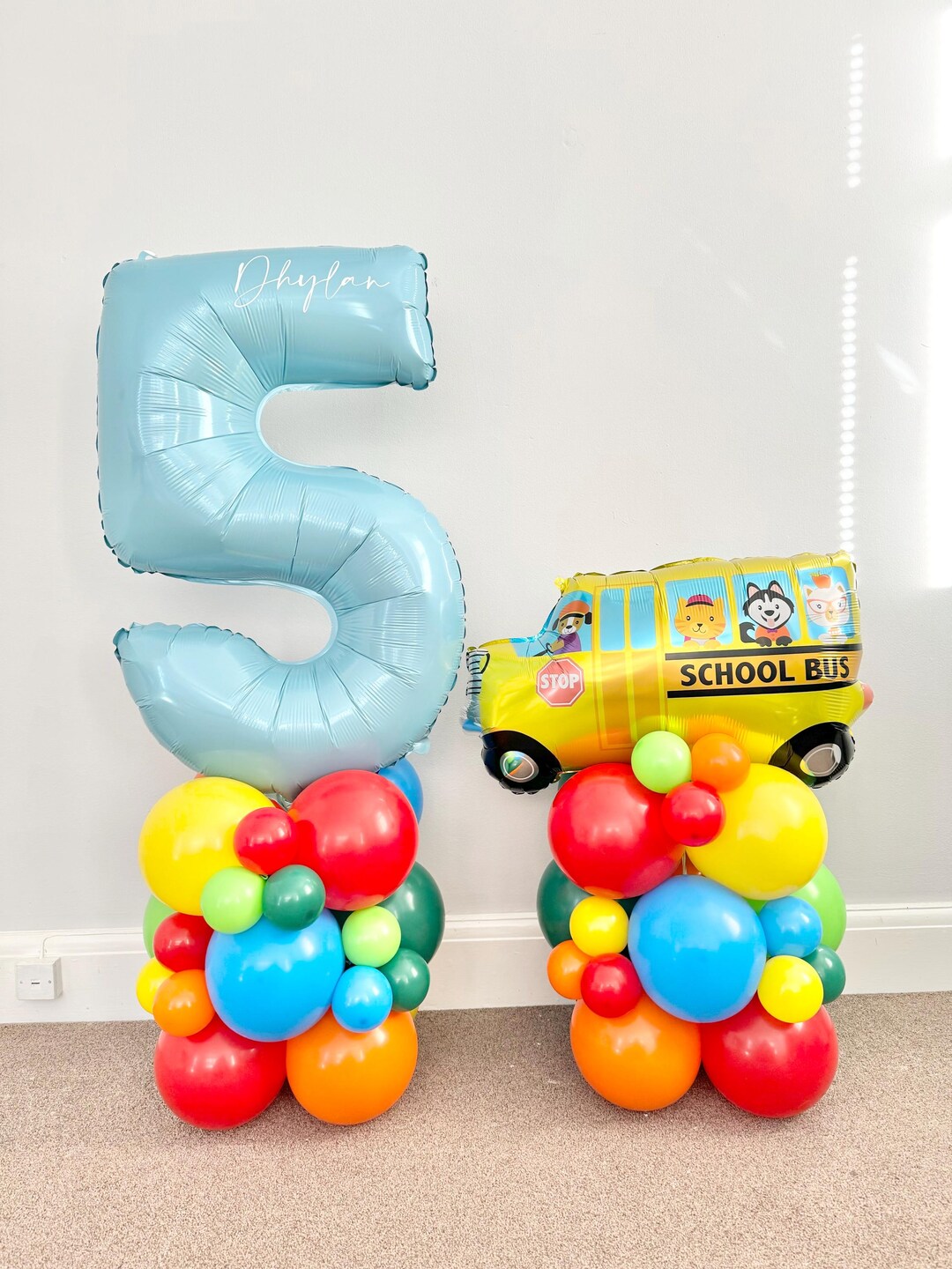 Back to School Birthday Balloon Kit, Fun ABC, Colourful Balloons, No ...
