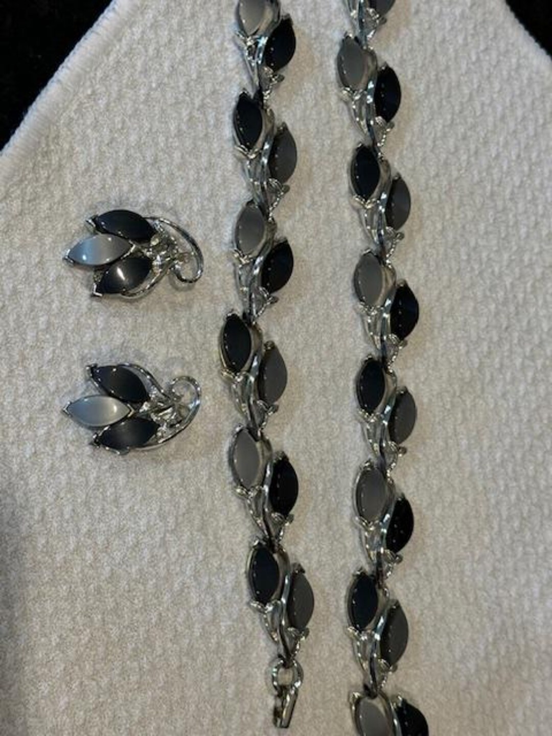 Vintage Pakula Bracelet, Necklace and Clip-on Earrings Set 4 Pieces - Etsy