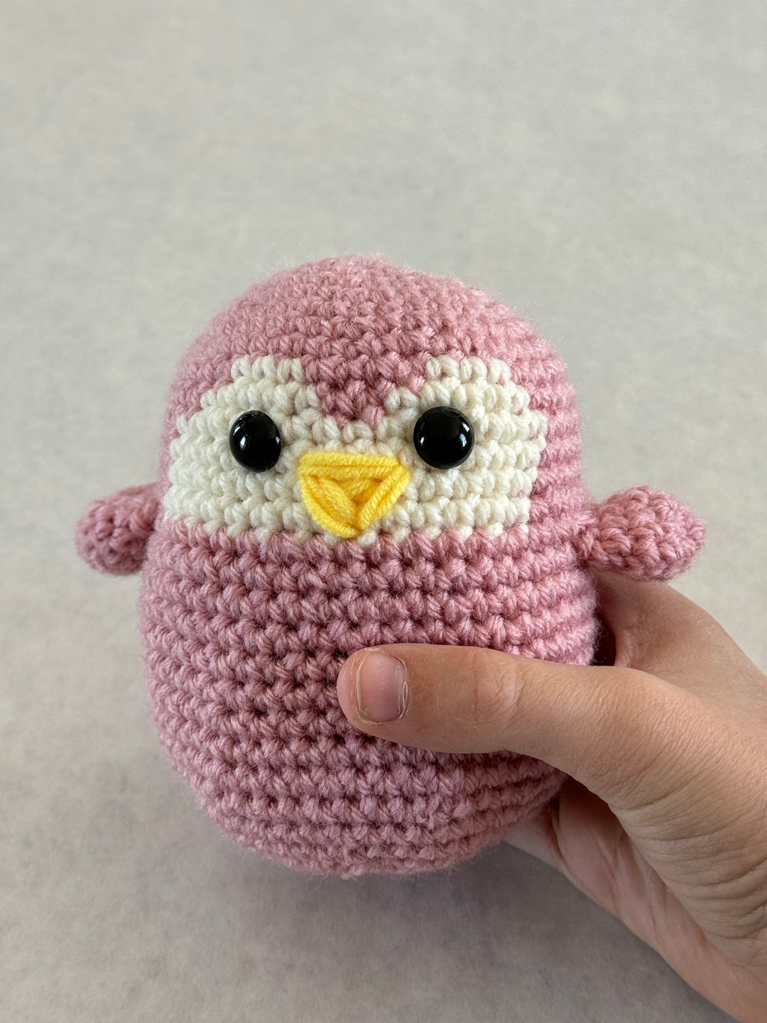 Cute Pudgy Pink Penguin - Etsy