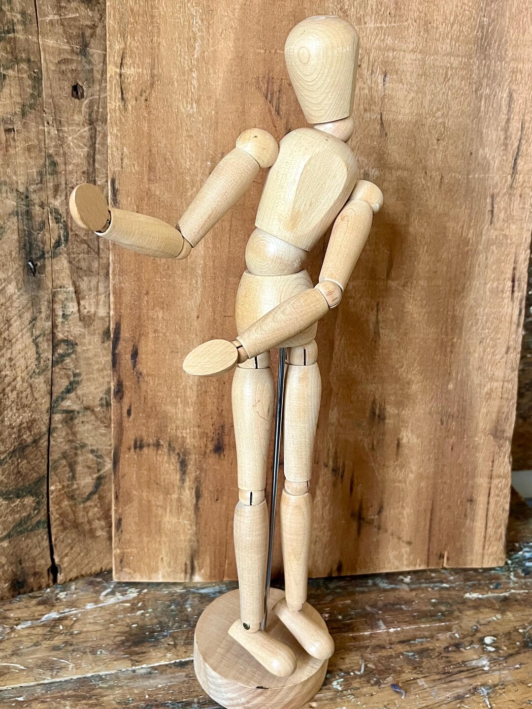 Artist Model With Stand Wooden Figure Artist Tool Artist Studio Model ...