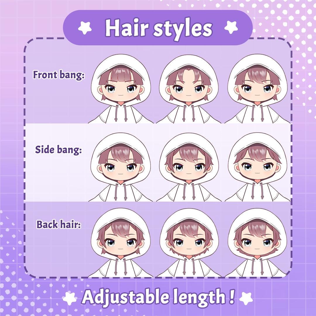 Customizable Live2d Male Vtuber Model - Premade Hoodie Boy Chibi Model ...