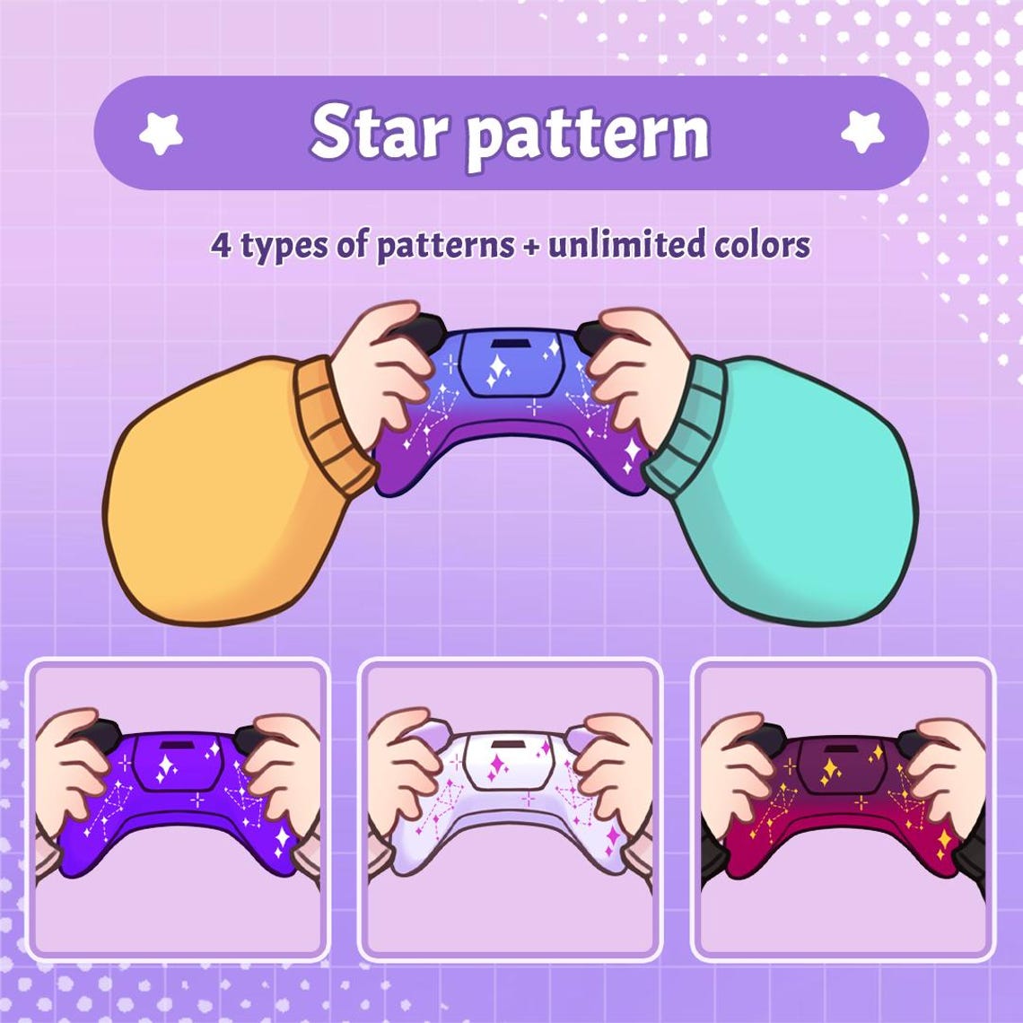 Customizable Live2d Vtuber Asset | Rigged Game Controller | Vtuber Hand ...