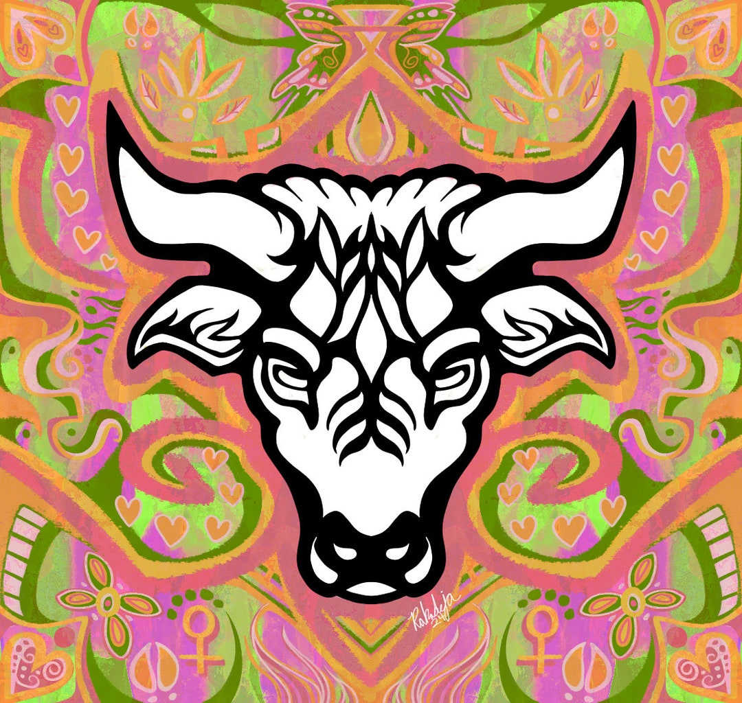 Taurus Symbol and Bull Head Decals - Etsy