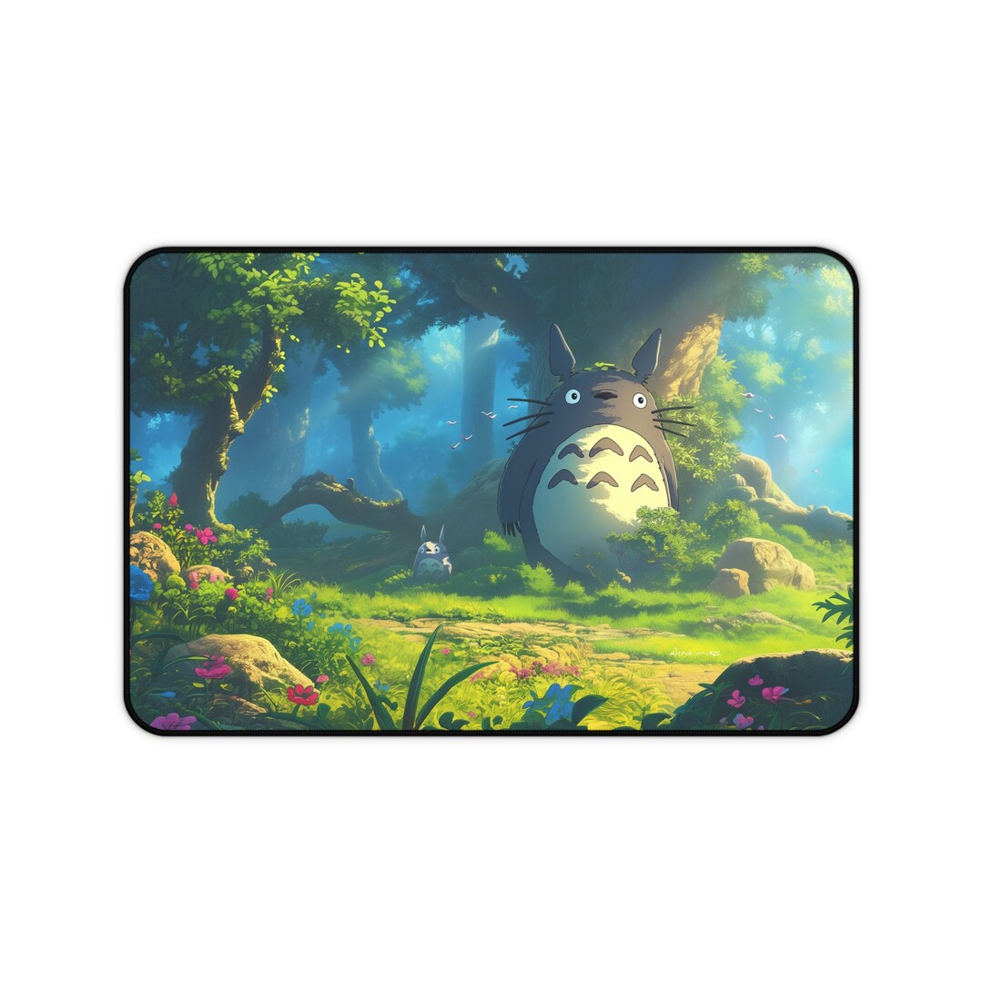 Totoro Forest Wonderland Desk Mat - Etsy