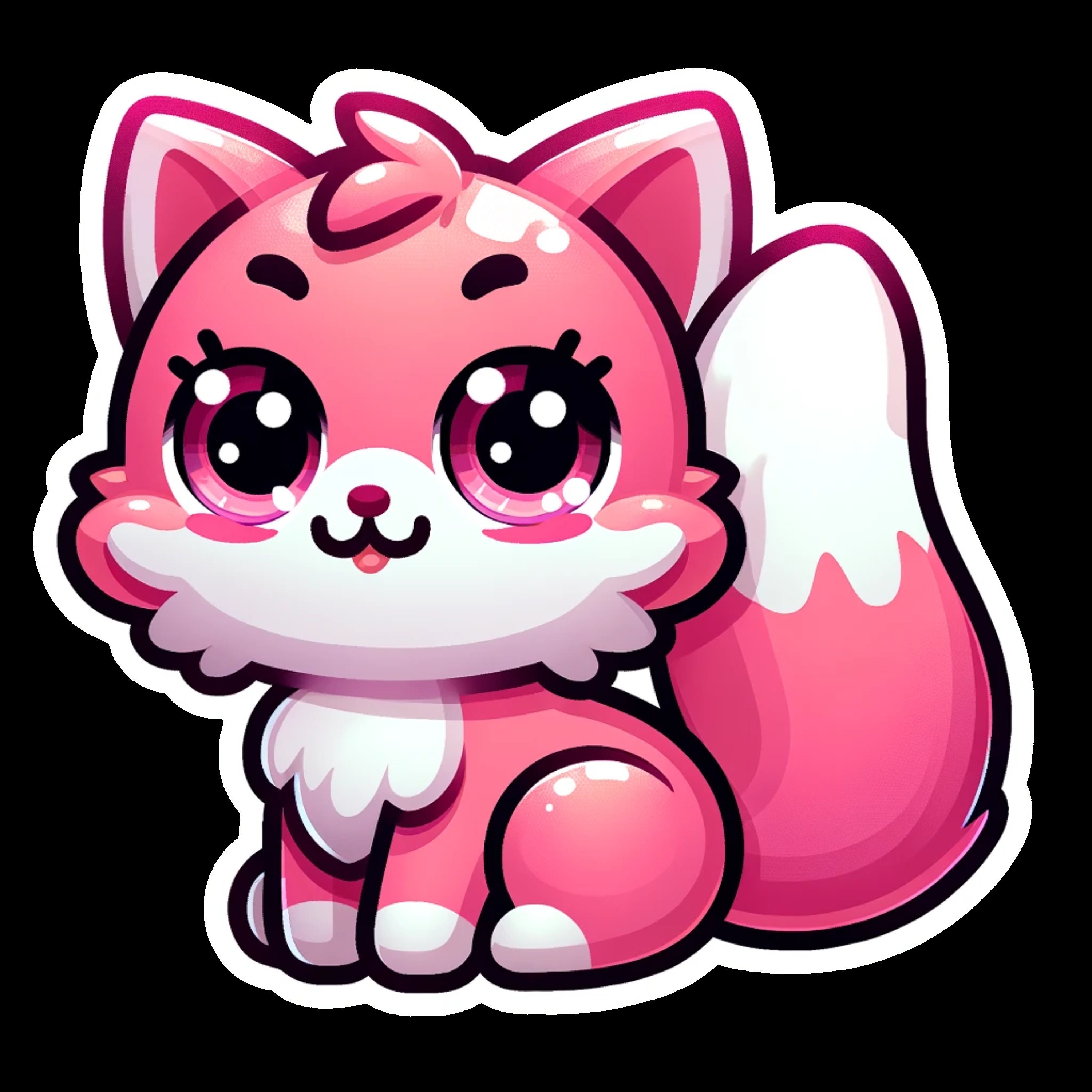 Cat Cartoon Stickers Cute Cat Stickers Kawaii Gift for Cat Lovers - Etsy