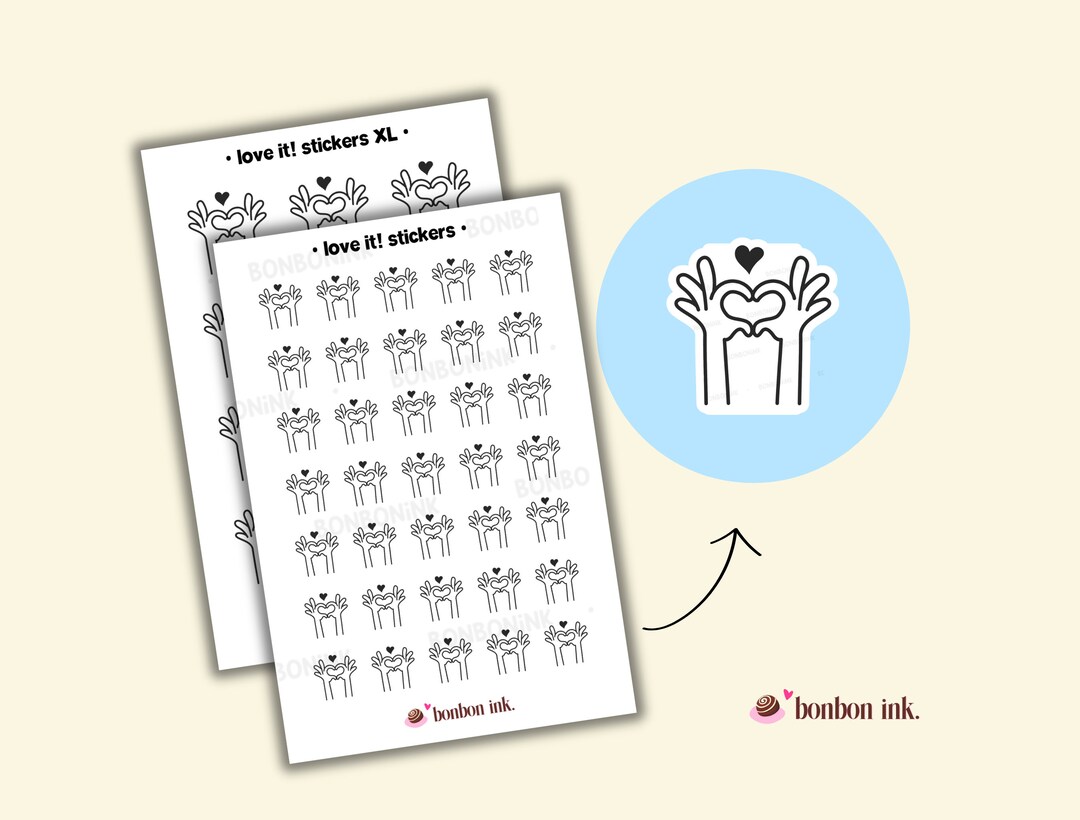 Love It! Sticker Sheets • Encouragement Stickers • Motivational ...
