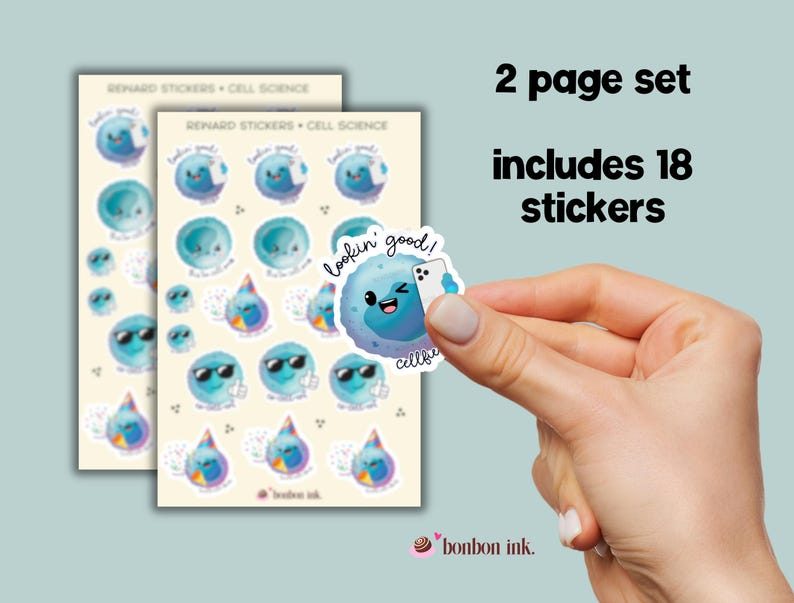 Cell Science Stickers • Student Reward Stickers • Teacher Stickers ...