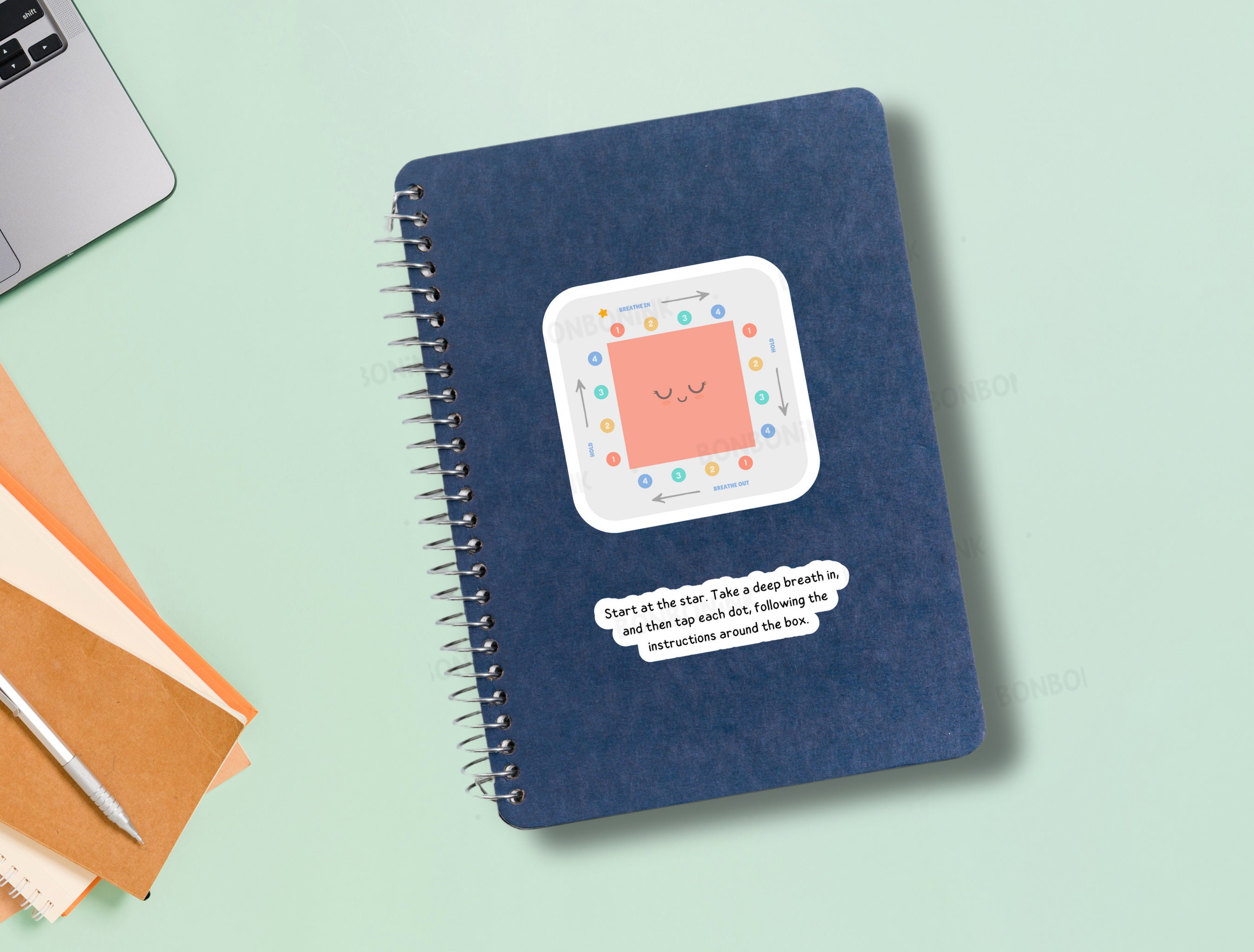 Box Breathing Sticker Sheet • Square Breathing Exercise • Finger ...