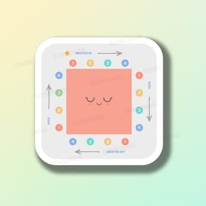 Box Breathing Sticker • Square Breathing Exercise • Finger Tracing ...