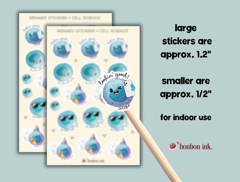 Cell Science Stickers • Student Reward Stickers • Teacher Stickers ...