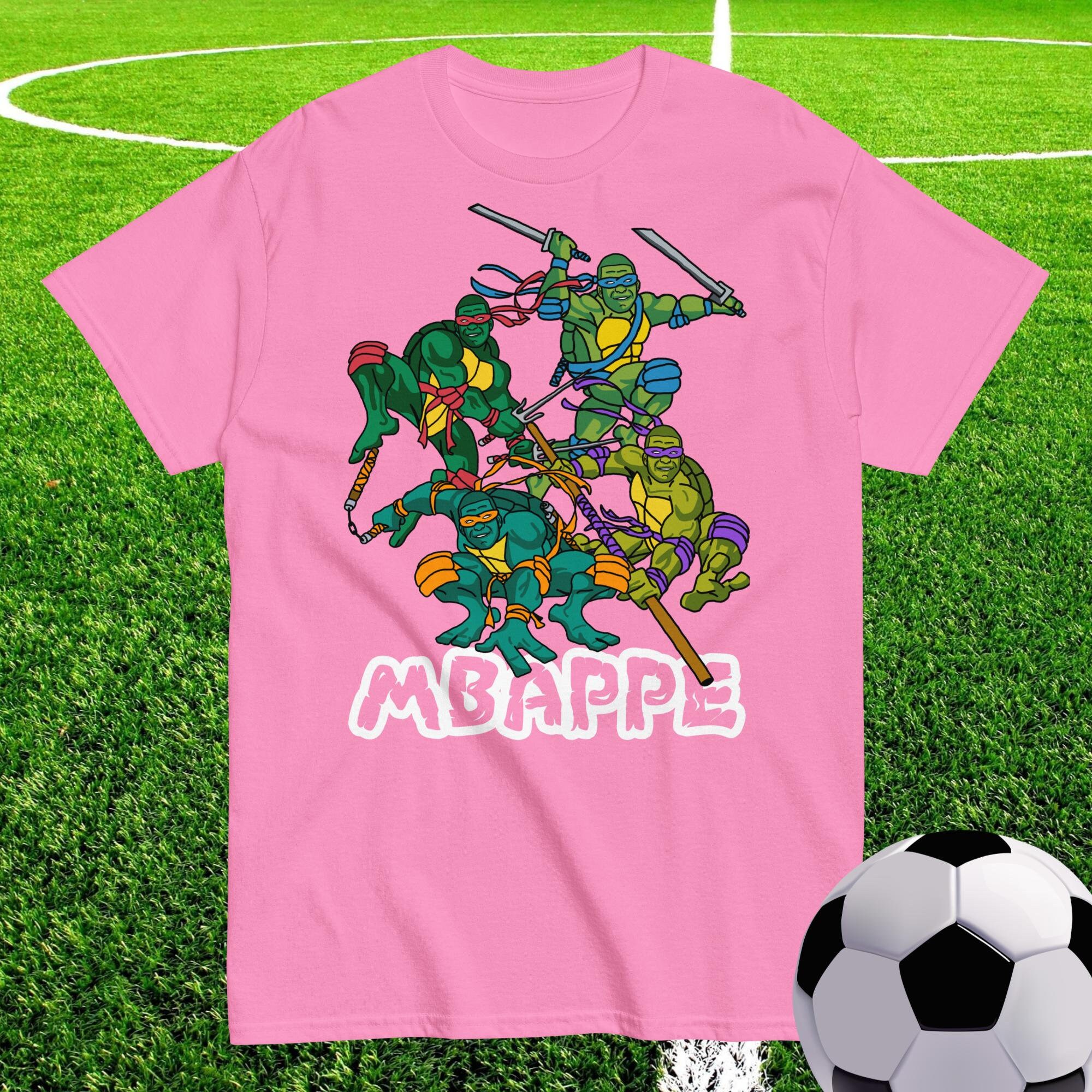 Funny Kylian Mbappe Shirt Ninja Turtles Shirt Football Shirt Soccer ...