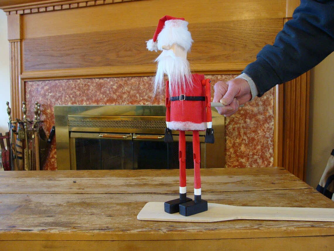Rustic Jig Doll, Santa Claus -- Hand Crafted Wooden Dancing Doll - Etsy