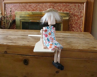 Jig Limberjack Doll - "nellie" Handcrafted Dancing Doll - Etsy