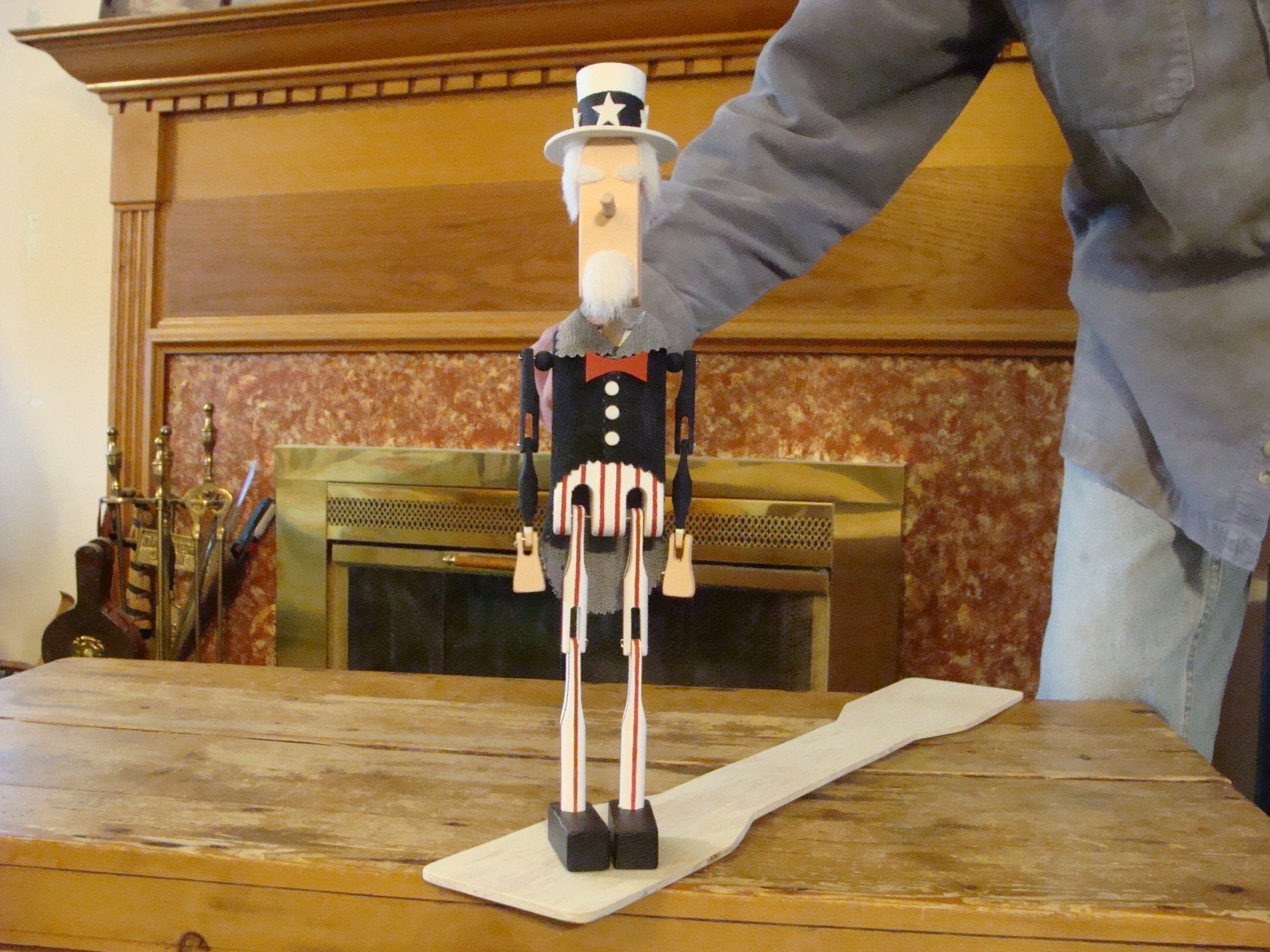 Jig Limberjack Doll - "uncle Sam" Handcrafted Dancing Doll - Etsy
