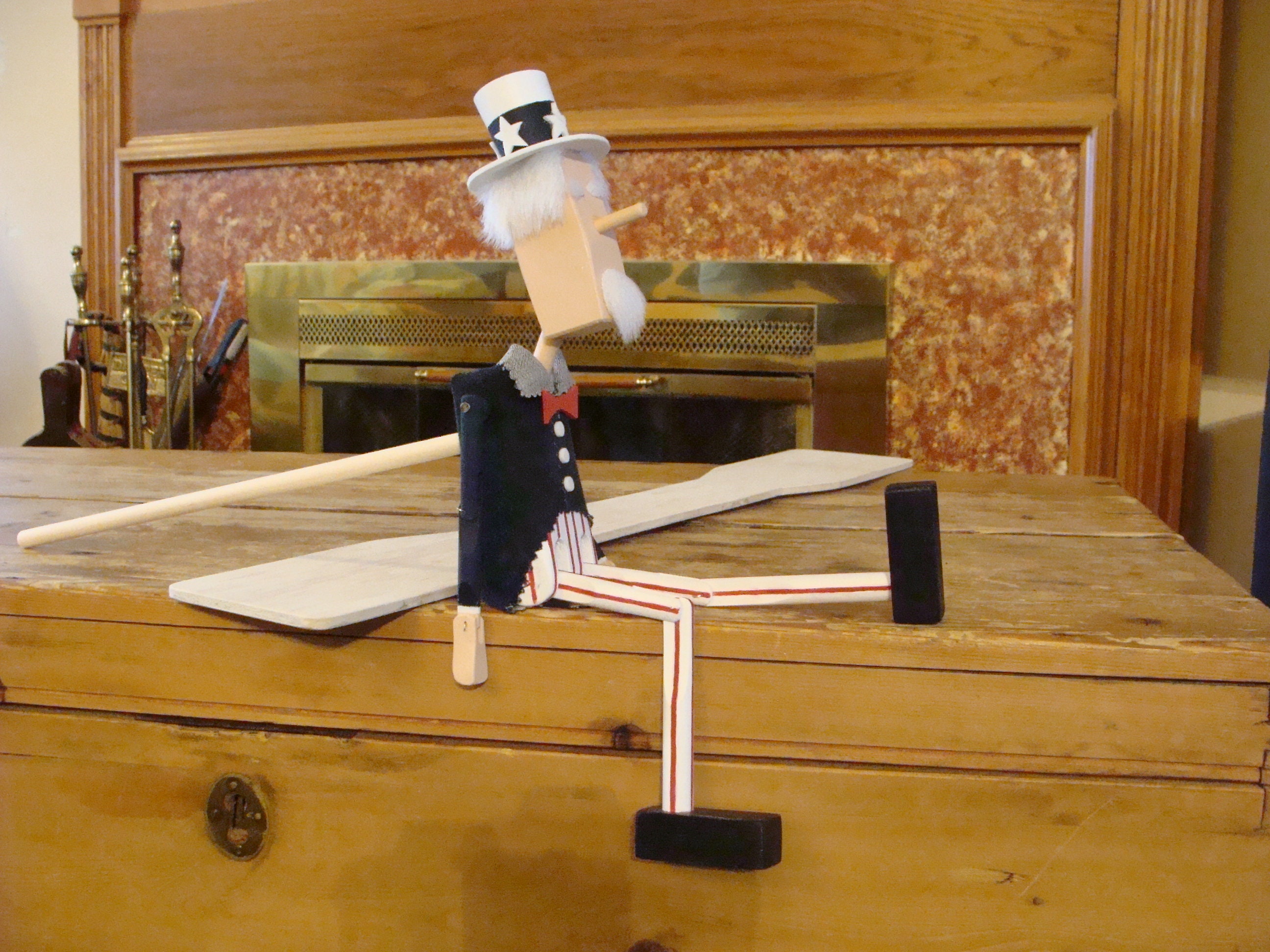Jig Limberjack Doll - "uncle Sam" Handcrafted Dancing Doll - Etsy
