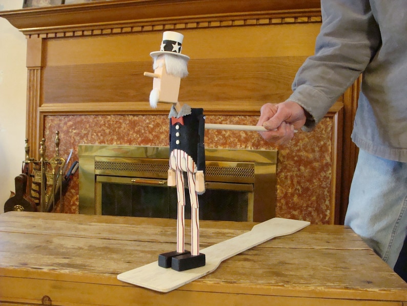 Jig Limberjack Doll - "uncle Sam" Handcrafted Dancing Doll - Etsy