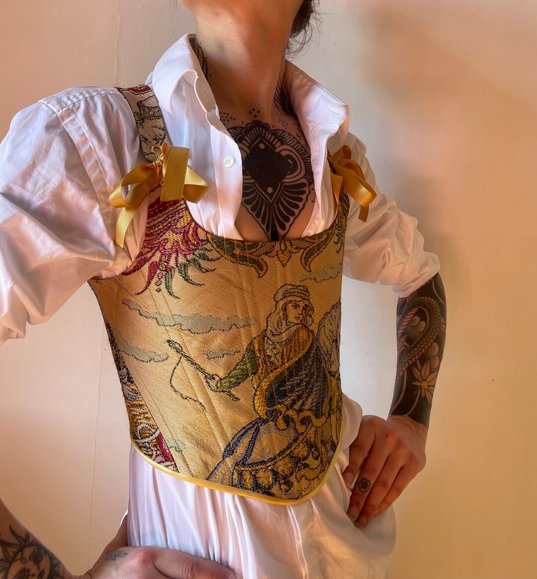 Custom Renaissance Corset Alienor Whale Body, Bustier Top - Etsy