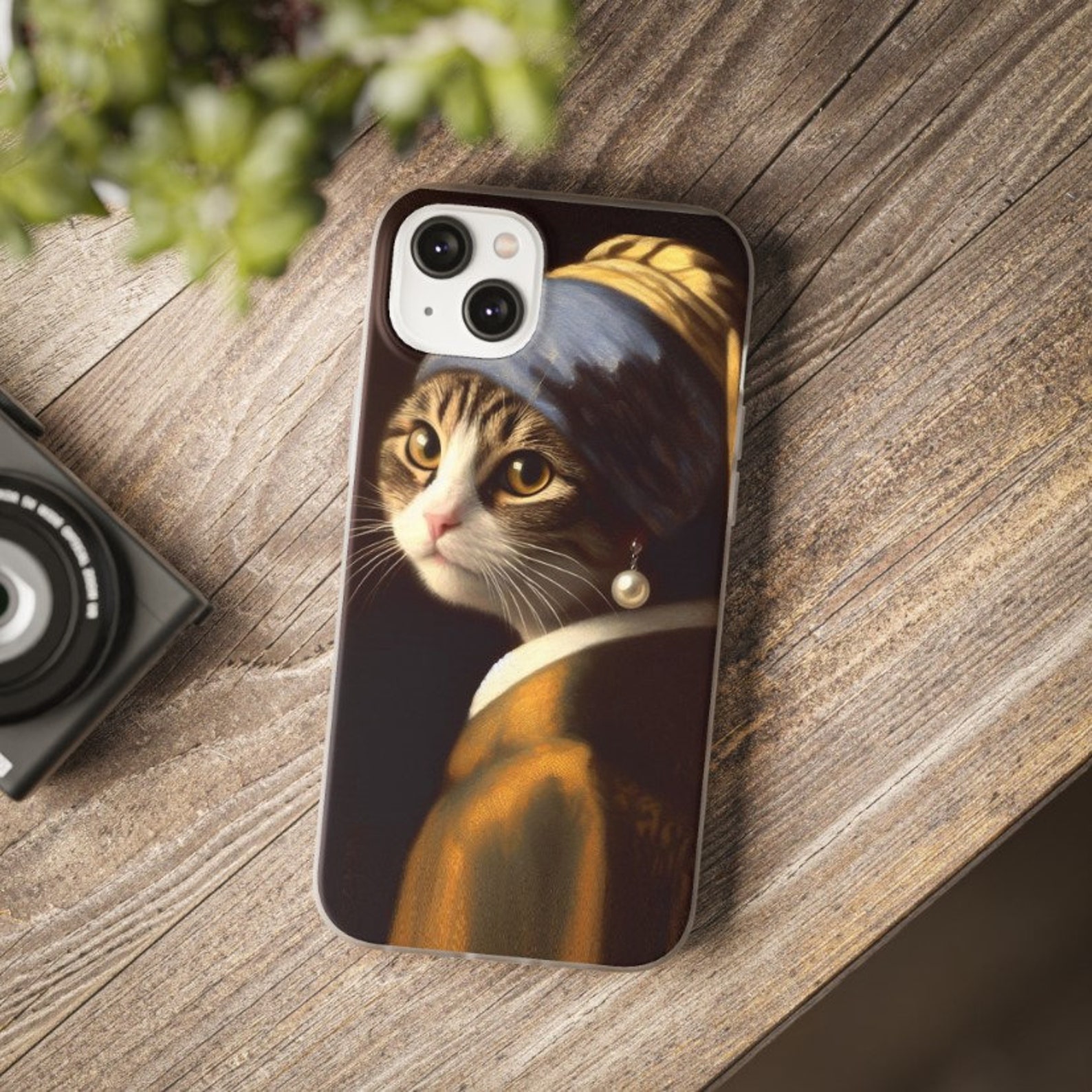 Girl With a Pearl Earring Vermeer Painting Parody Vermeer Print Cat ...
