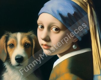 Vermeer Girl With a Pearl Earring and Lollipop Vermeer Painting Girl ...