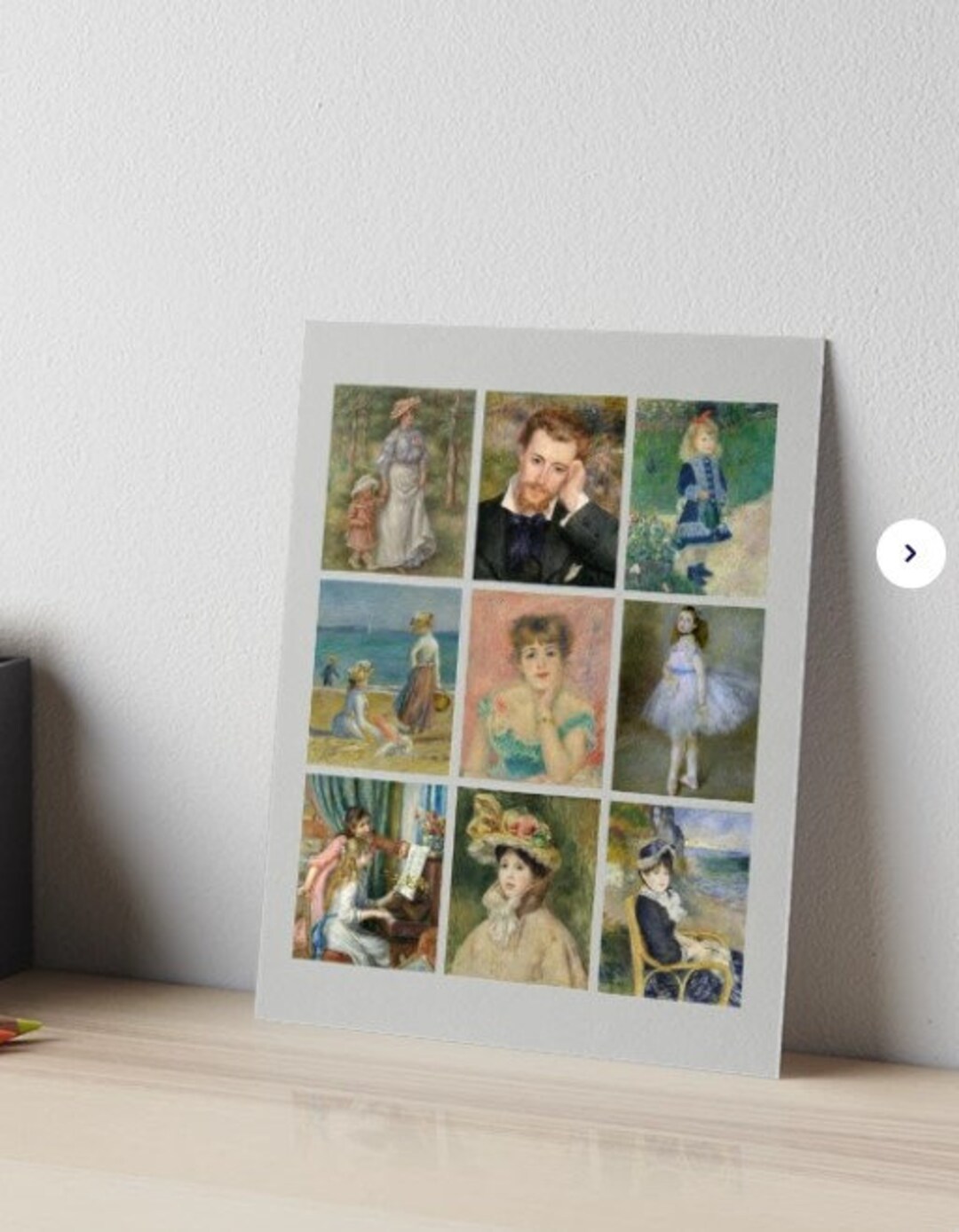 Renoir Art Collage Printable Pierre-auguste Renoir Paintings Art Lover ...