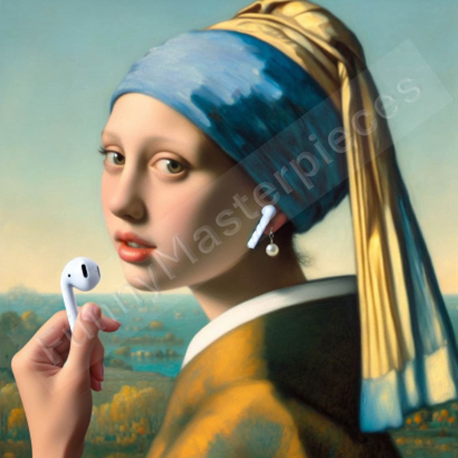 Girl With a Pearl Earring Vermeer Print Vermeer Paintings Poster ...
