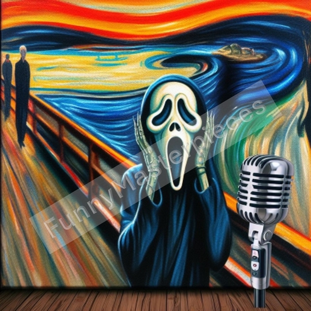 Scream Edvard Munch Parody Poster Funny Digital Art Print Scream in ...