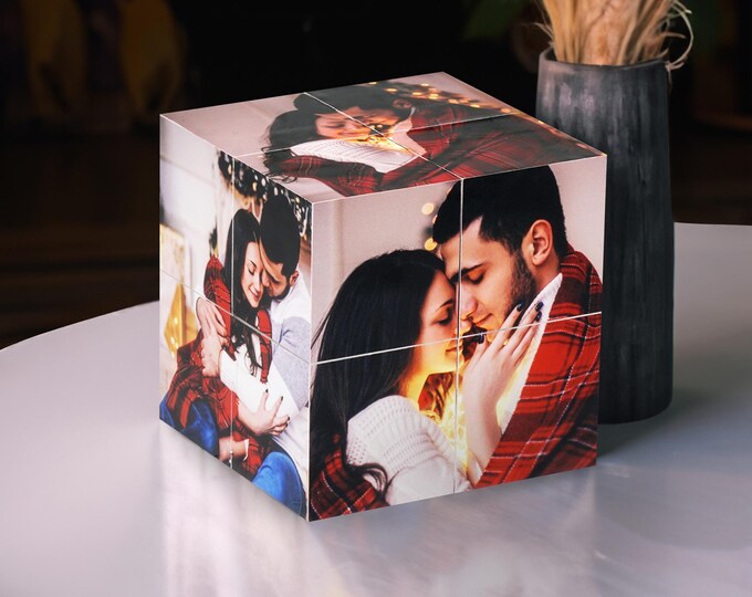 Magic Photo Cube - Gift for Her, Gift for Him, Anniversary Gifts for ...
