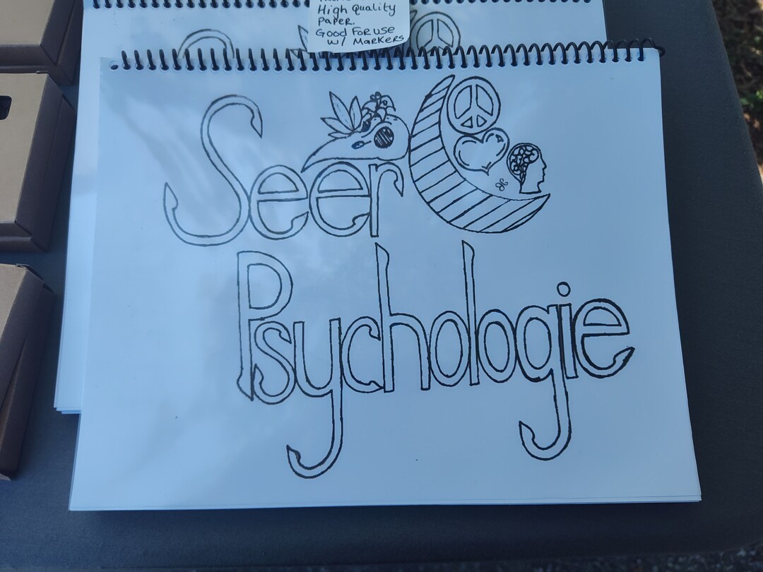 Seer Psychologie Adult Coloring Book pencil/crayon - Etsy