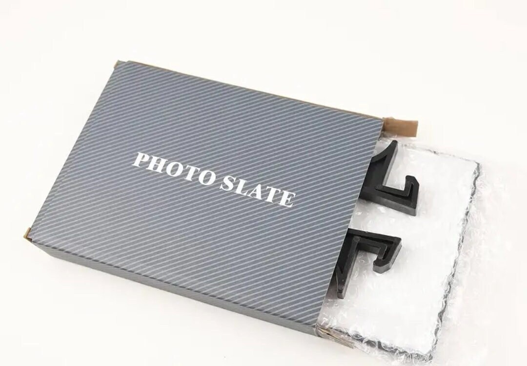 Stone Photo Frame Slate Custom Personalized - Etsy