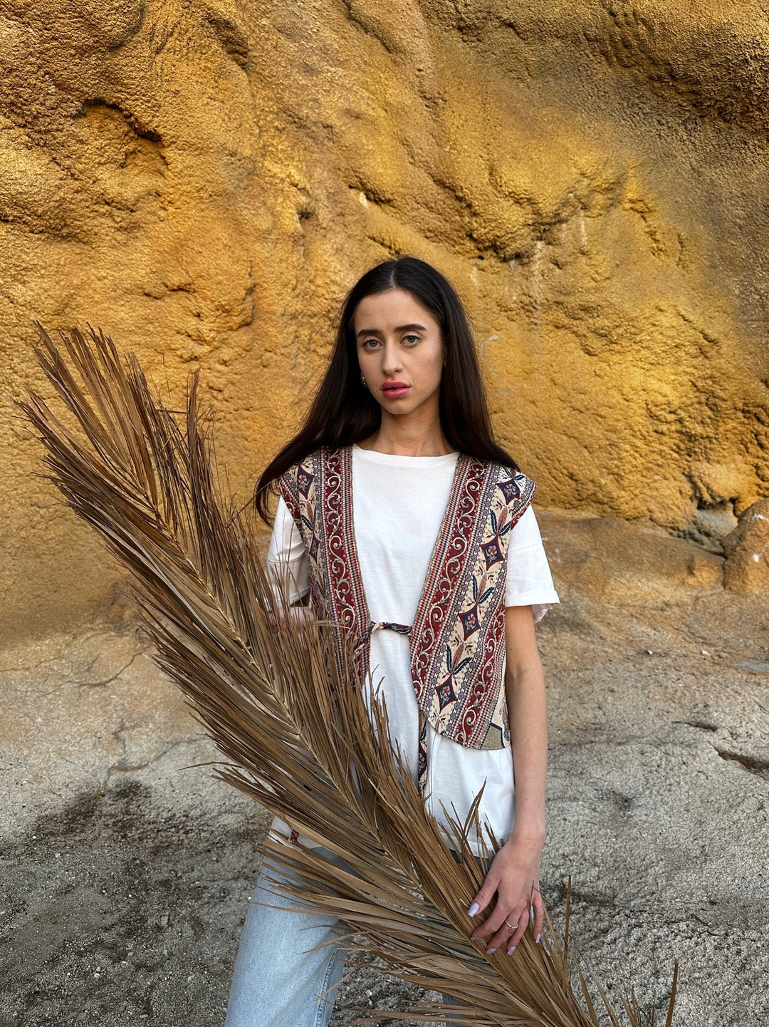 Embroiled Fashion Unique Vest: Elegance of Upcycling With Love - Etsy