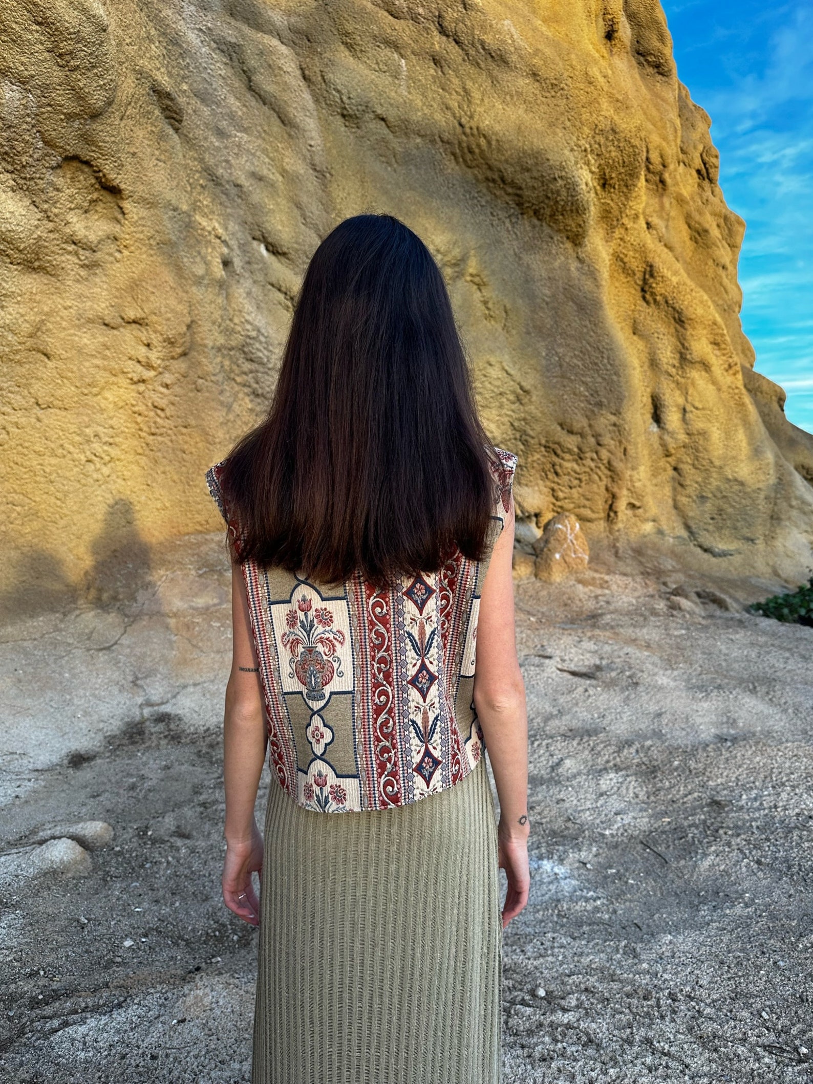 Embroiled Fashion Unique Vest: Elegance of Upcycling With Love - Etsy