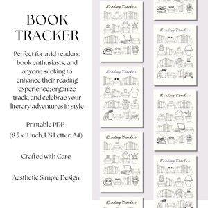 Reading Tracker Printable - Reading Planner 50 & 100 Book Stack ...