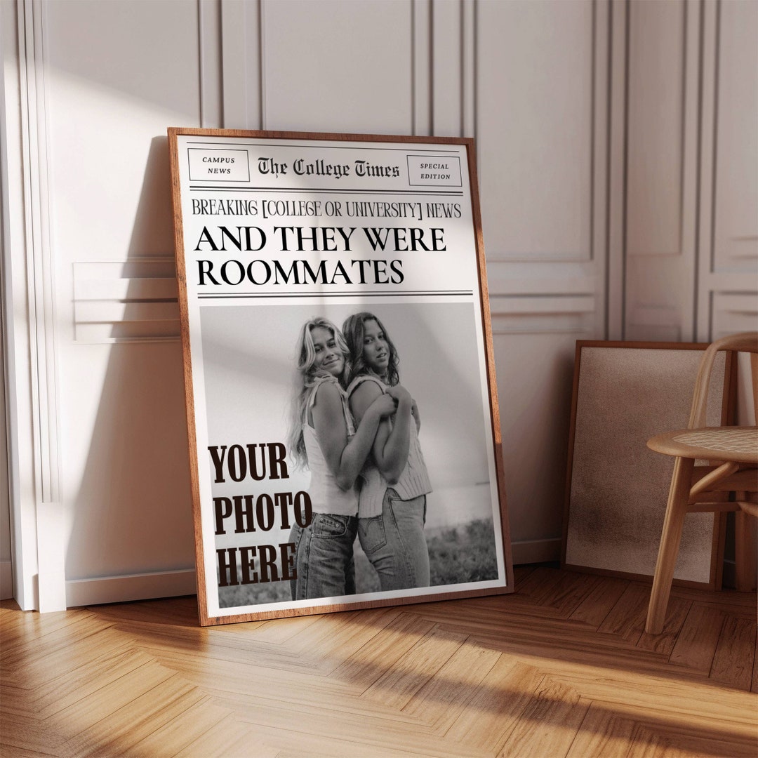 Custom College Merch Newspaper Print - Breaking News: and They Were ...