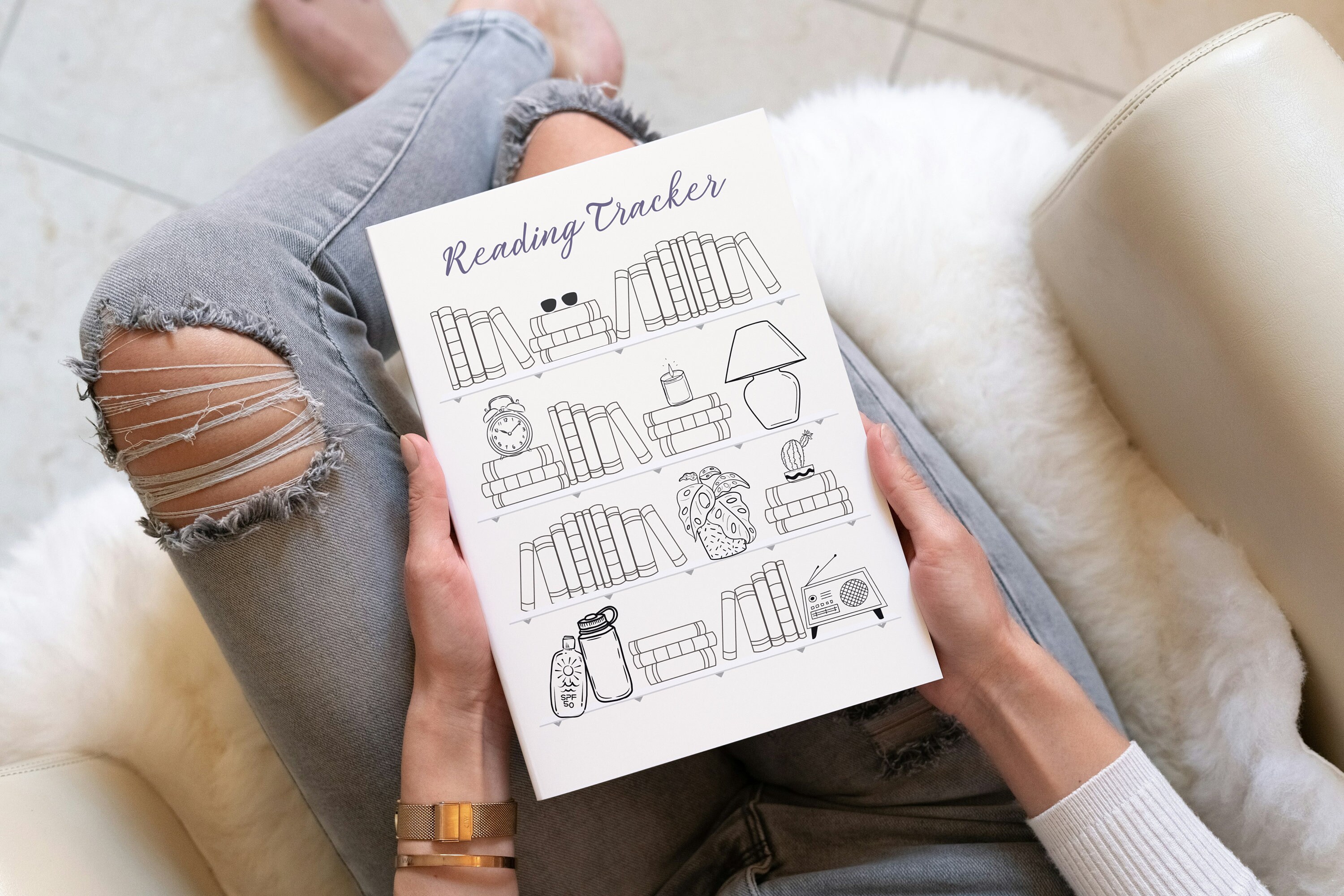 Reading Tracker Printable - Reading Planner 50 & 100 Book Stack ...