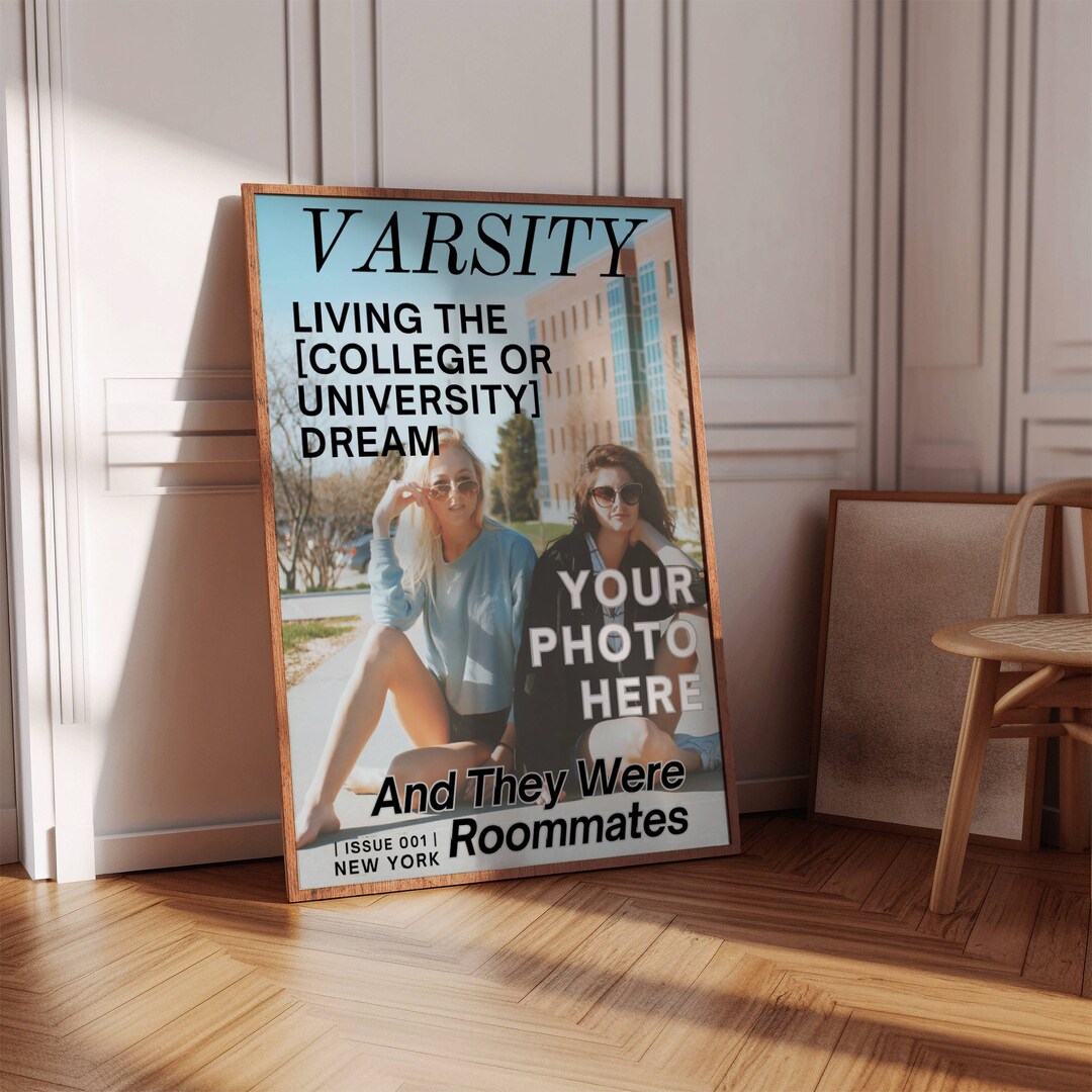Custom Vogue Poster - College Merch | Dorm Room Essentials Dopamine ...