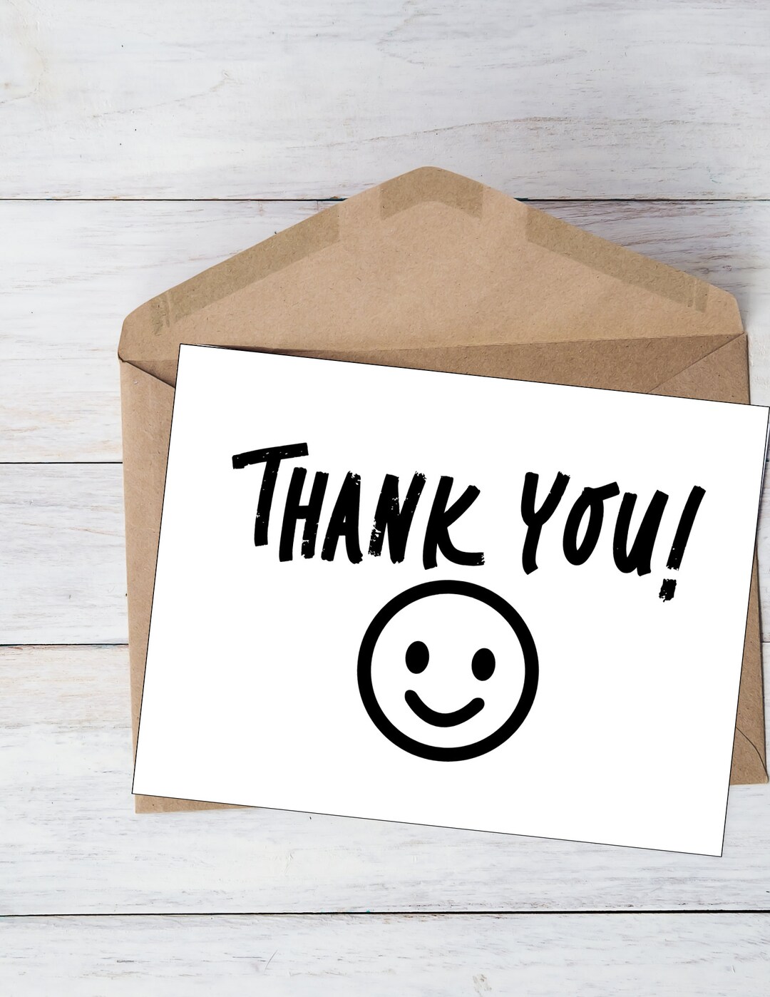 90s Smiley Face Printable Thank You Card Spread Retro Gratitude for ...