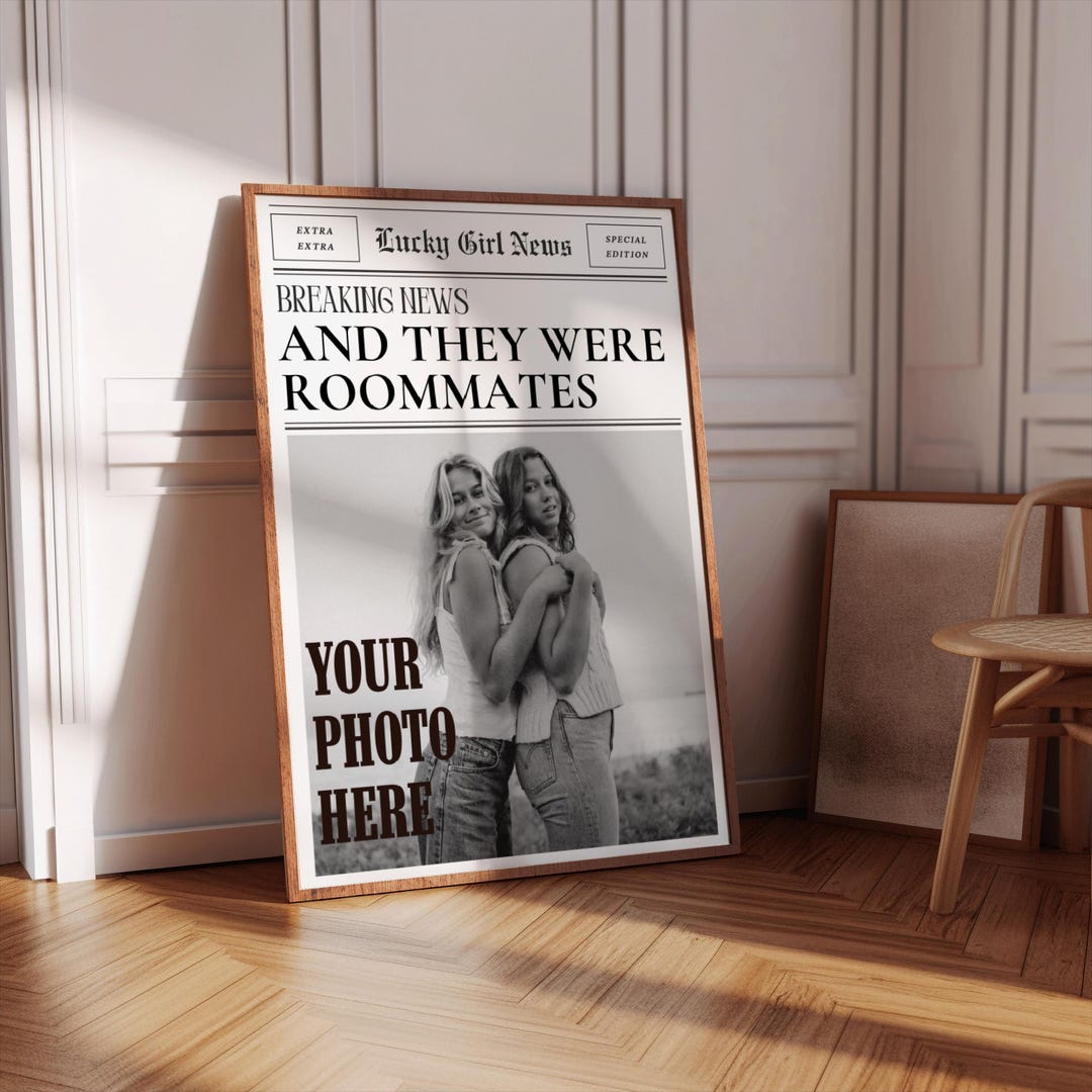 Custom Newspaper Print - Breaking News: and They Were Roommates | Dorm ...