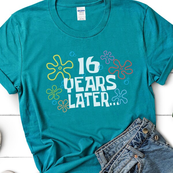 Spongebob 16 Birthday Shirt - Etsy