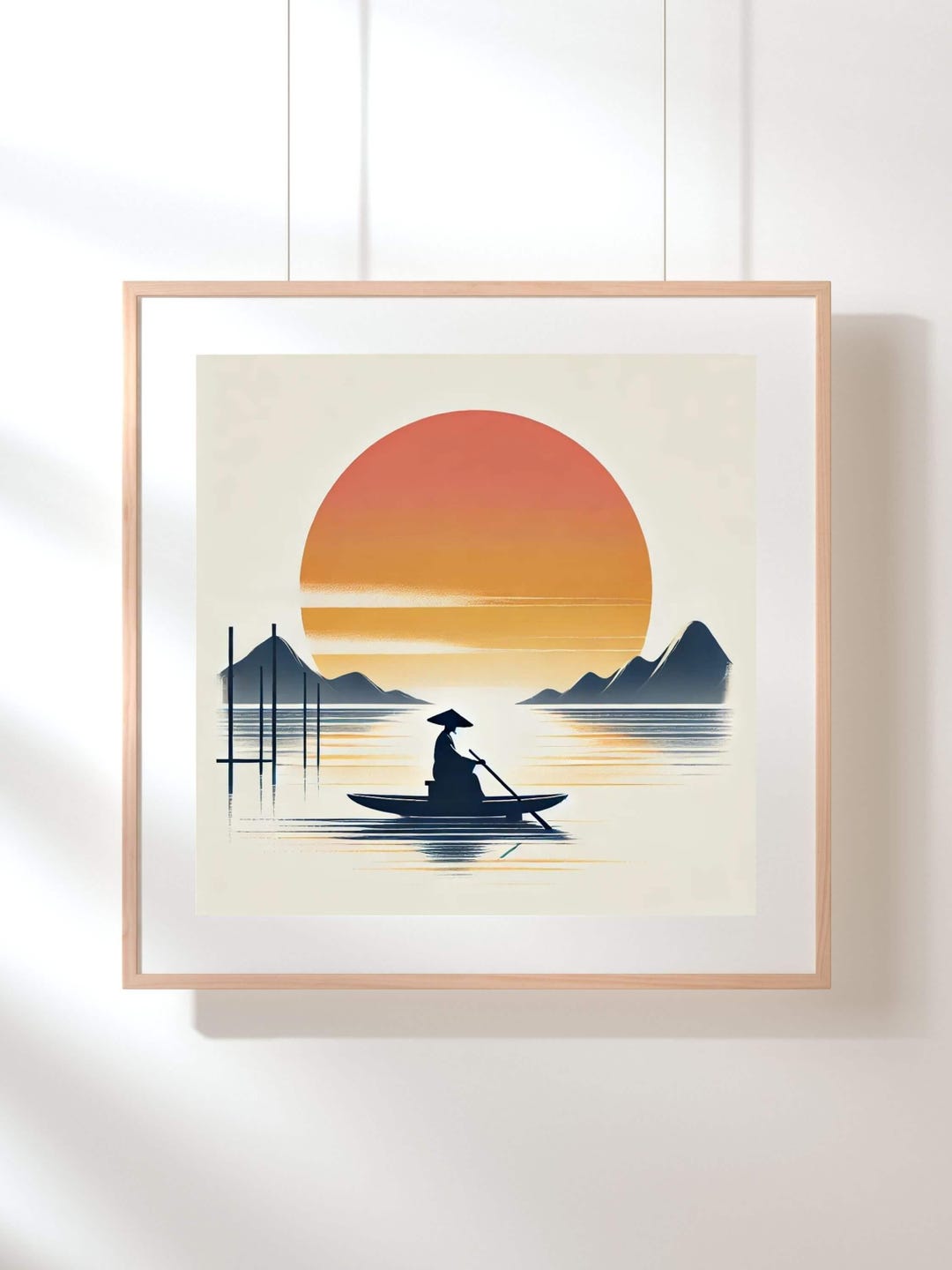 Golden Passage - Japanese Wall Art, Japanese Decor as Printable Rising ...