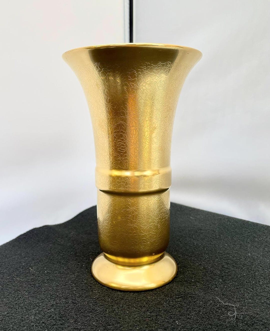 Vintage Pickard Gold China Vase - Floral Pattern - MADE in USA - #853 ...