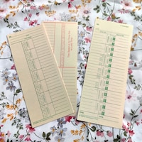 Lot of 10 Vintage Style Punch Time Cards - Old Work Time Punch Cards - Etsy