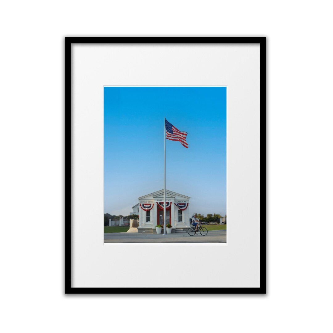 Seaside Post Office Print | Americana Beach House Décor | Digital ...