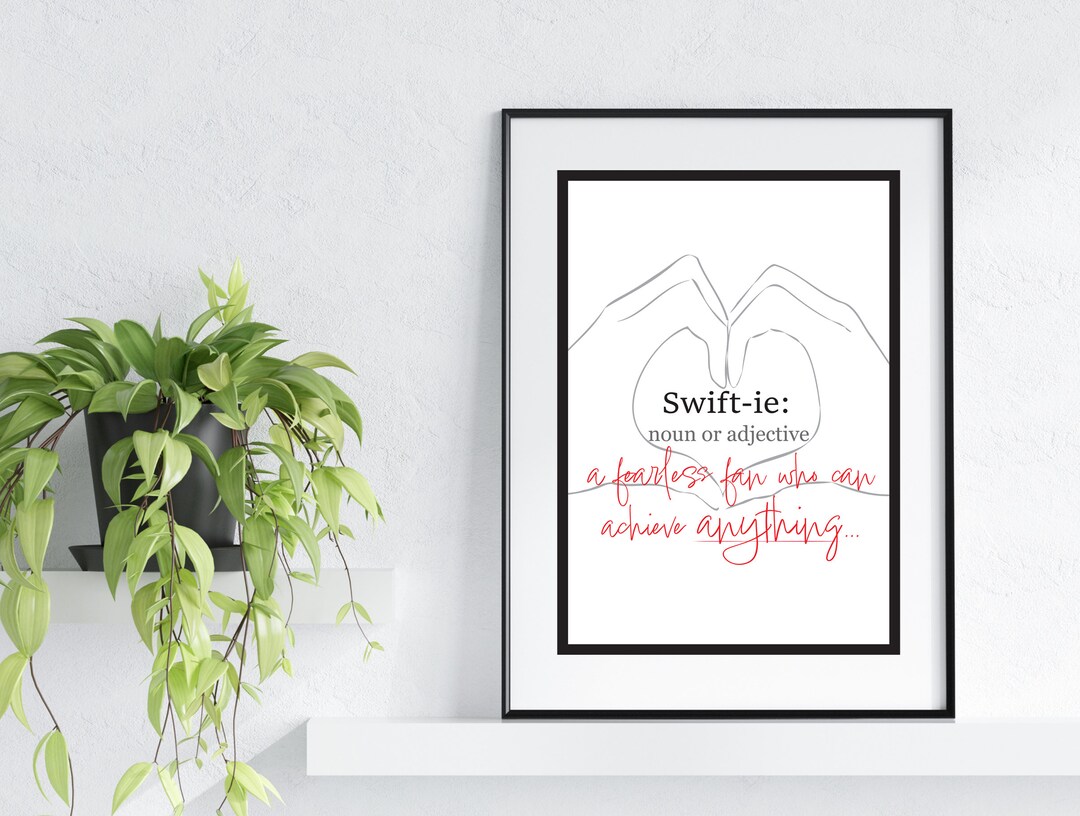 Fearless Swiftie Wall Art, Printable Wall Art, Swiftie Gift, Swiftie ...