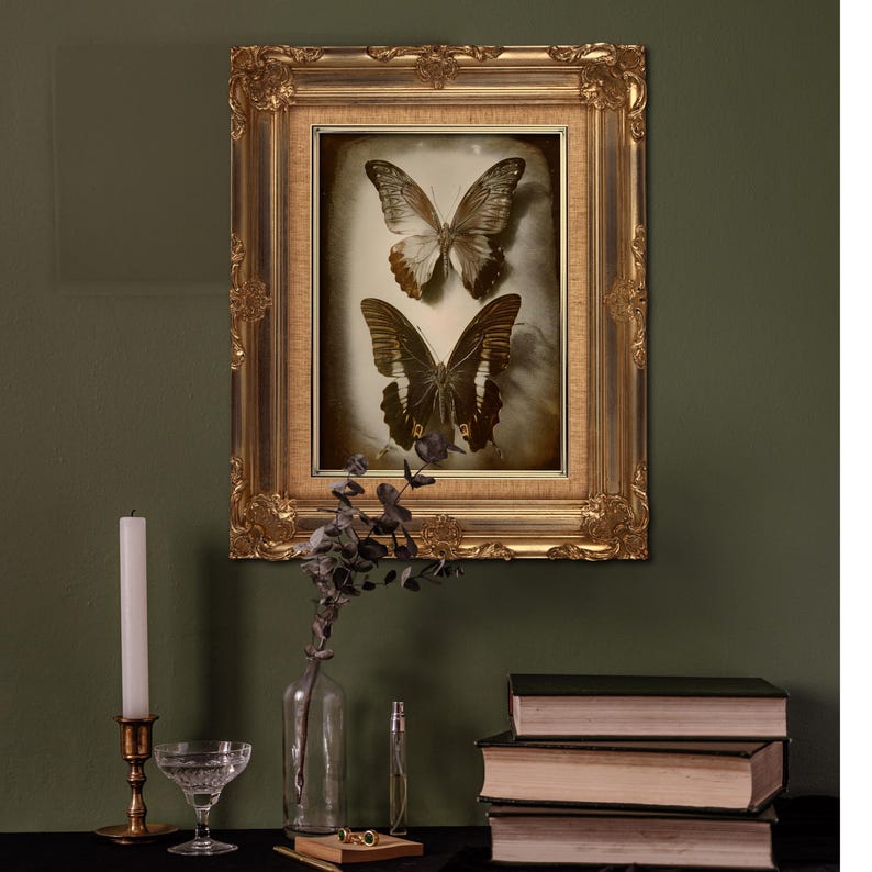 Vintage Gallery Wall Art Set, Gothic Creepy Insect Series, Dark ...