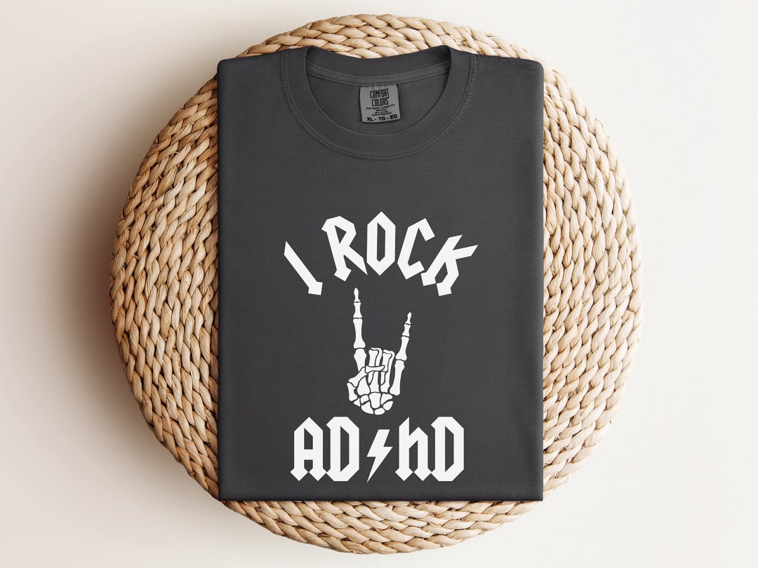 I Rock ADHD, Mental Health Awareness, Gender Neutral Gift, Special ...