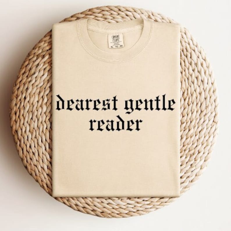 Bridgerton Shirt, Dearest Gentle Reader, Quote Tee, Y2k Gift, Romance ...