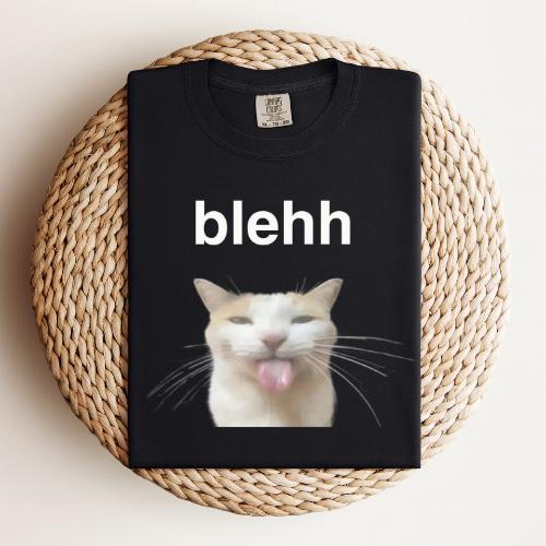 Blehh Shirt, Funny Meme Shirt, Vintage Metal Band Shirt, Cat Lover ...