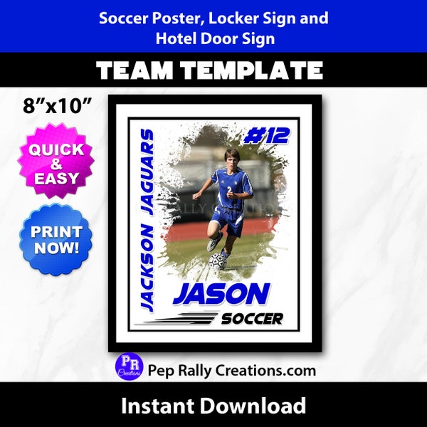 Soccer Poster - Etsy