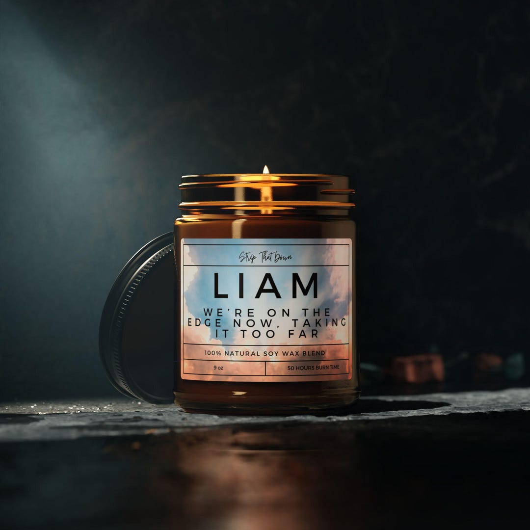 In Memory of Liam Payne, One Direction, 1D, Scented Soy Candle amber ...