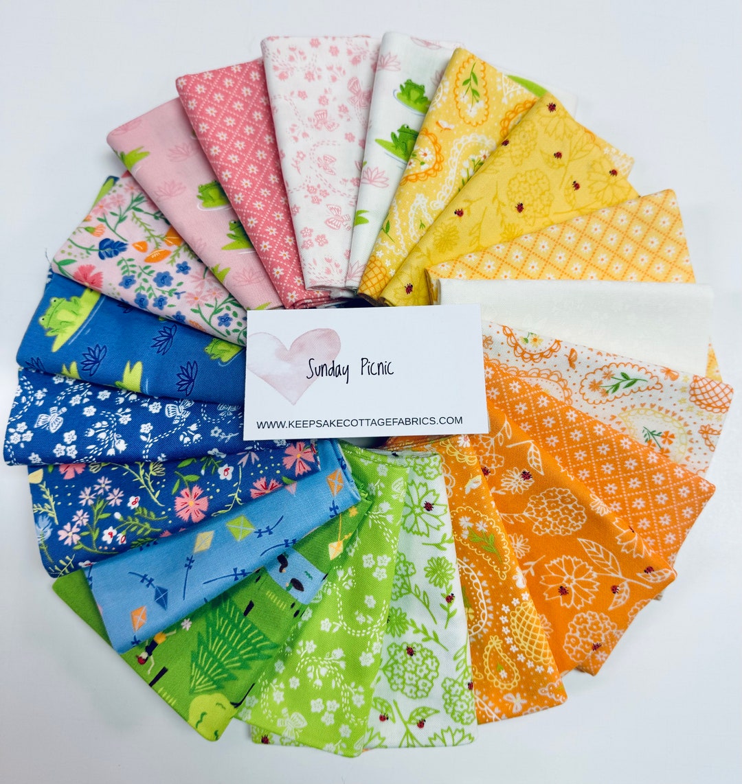 Sunday Picnic - Fat Quarter Bundle - Etsy